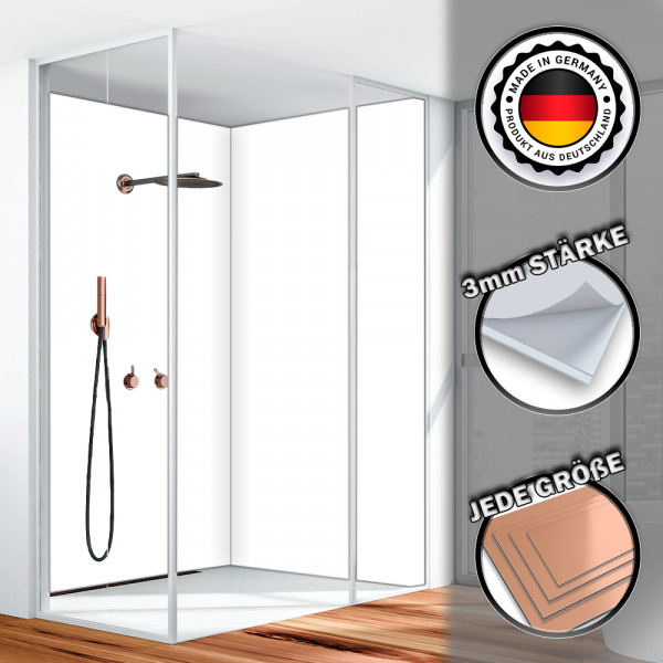 Spannende Duschruckwand Alu Verbund Ebenbild